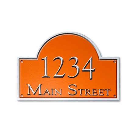 Curb-N-Sign Address Number Sign, Super Reflective House Number Plaque ...