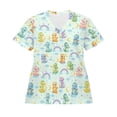 Binienty Scrubs for Women, Soft V-Neck Scrub Tops, Breathable Stretchy ...