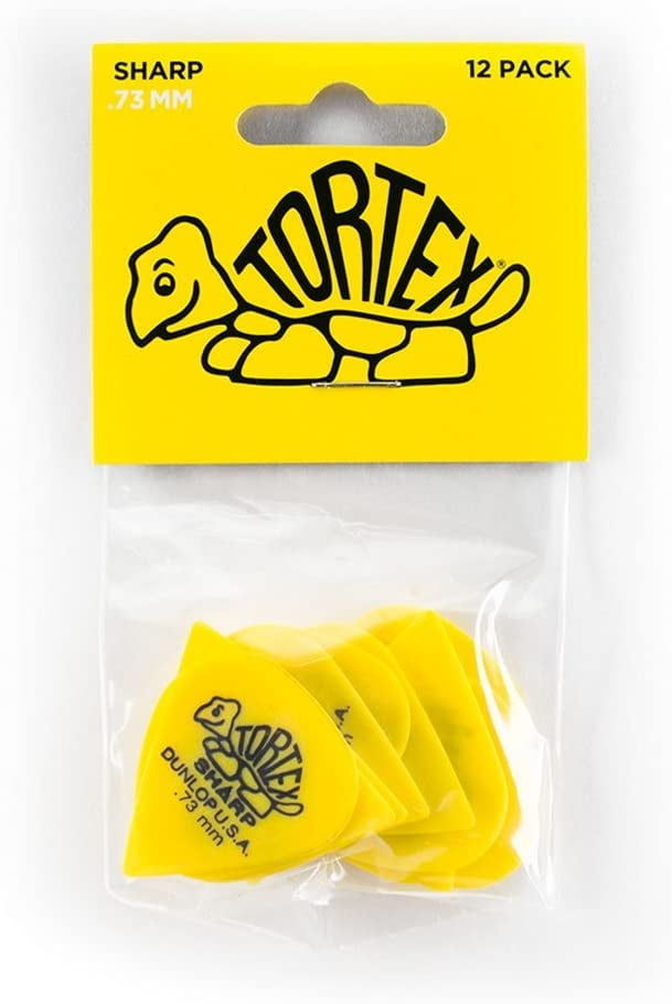 Dunlop 412P.73 Tortex Sharp, Yellow.73mm, 12/Player's Pack | Walmart Canada