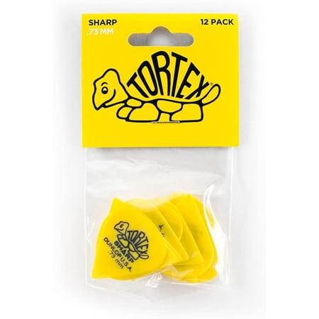 Dunlop 412P.73 Tortex Sharp, Yellow.73mm, 12/Player's Pack | Walmart Canada