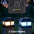 4x4 Solar Post Cap Lights Outdoor with 2 Color Modes, Fence Post Solar ...