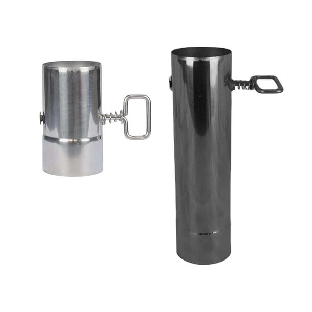 2x Flue Extension Tube Chimney Fireplace Fume Extraction Fittings ...