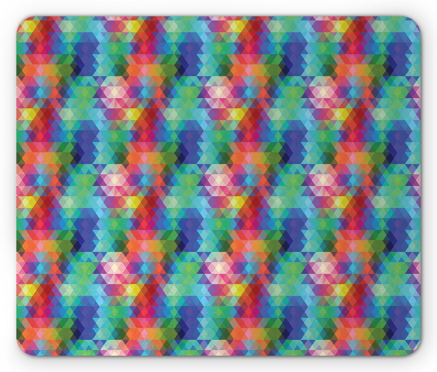 Geometric Mouse Pad, Abstract Gradient Hipster Modern Digital Triangles ...