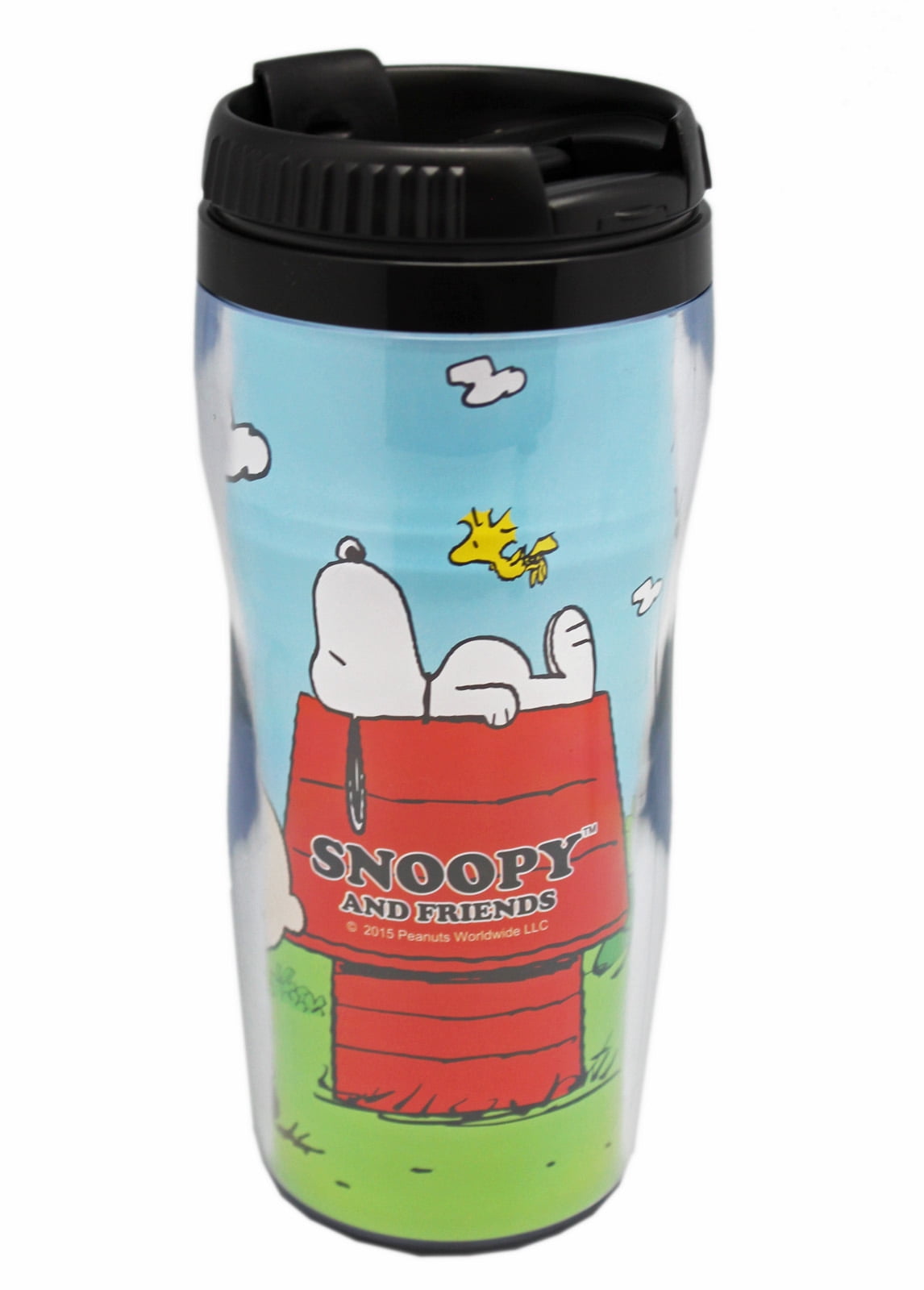 Snoopy and Charlie Brown Sunny Day Insulated Portable Coffee Mug ...