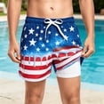Bainana Boys Swim Trunks With Compression Liner Toddler Star Striped ...