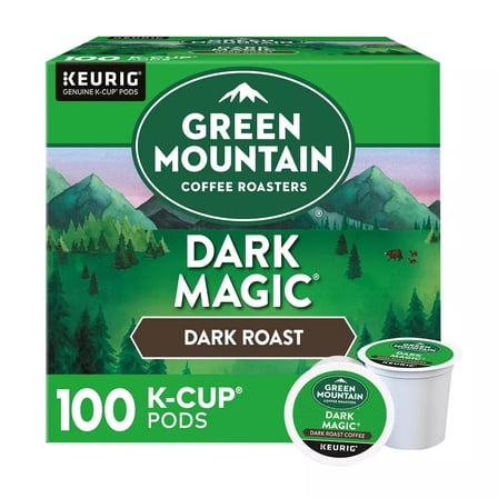 Green Mountain Dark Roast Blend, Keurig Single-Serve K-Cup Pods Coffee ...