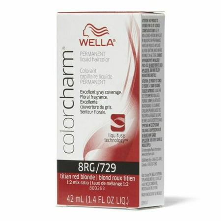 WELLA PROFESSIONALS COLOR CHARM LIQUID COLOR 8RG/729 TITIAN RED BLONDE ...