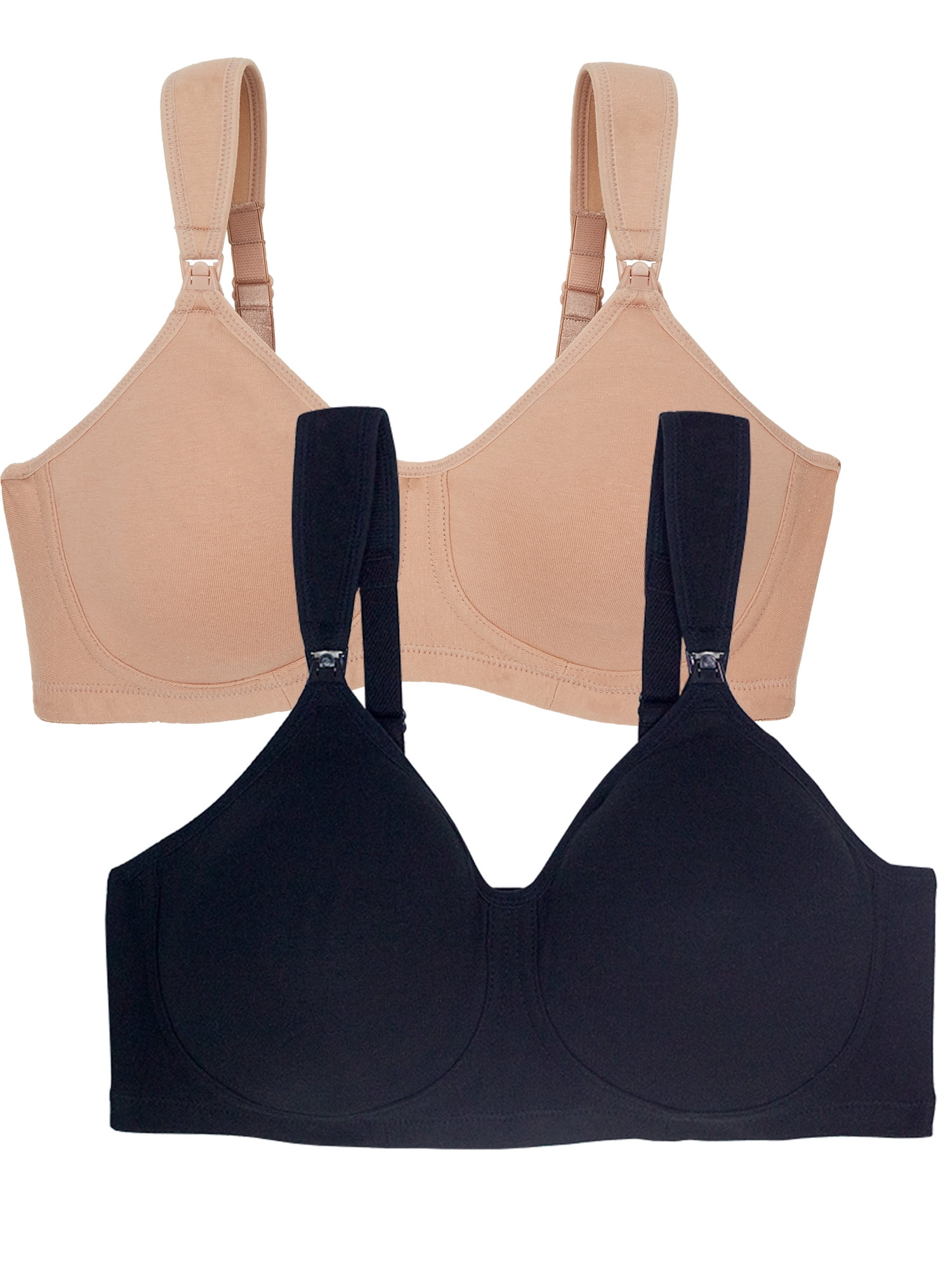 Loving Moments by Leading Lady 2 Pack Maternity to Nursing Wirefree Bra ...