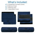 CAVENDY Memory Foam Wheelchair Armrest Pads, 2-Piece Set, Velvet Cover ...