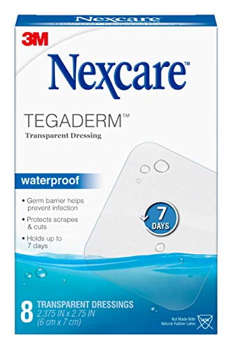 Nexcare Tegaderm Waterproof Transparent Dressing, 8 Count - Walmart.com