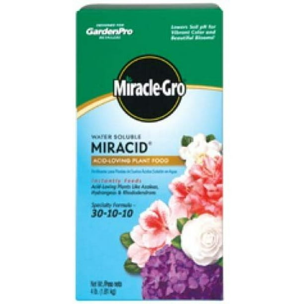 Miracle Gro 1850011 4 Lb Water Soluble Miracid Acid-Loving Plant Food ...