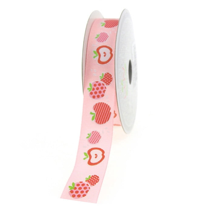 Apple Fruit Pink Grosgrain Ribbon, 7/8-inch, 10-yard - Walmart.com