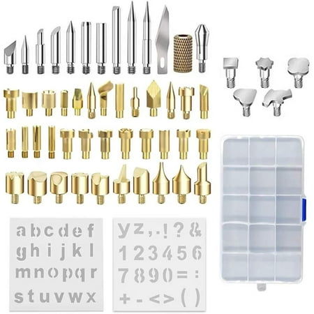 Sepeda 54 Replacement Pyrography Head Wood Burning Pen Tip Stencil Set ...