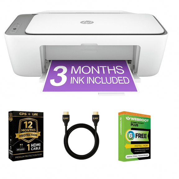 HP DeskJet 2855e All-in-One Inkjet Printer, Color Mobile Print, Copy ...