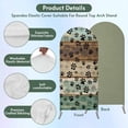 Animal Paw Print Arch Backdrop Cover 6 FT Dog Claws Pattern Brown Green ...