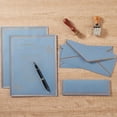 50 Pack Stationery Set with Gold Border, #10 Business Envelopes and 8 ...