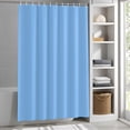 Abstract Sky Blue Theme Shower Curtain Set, Waterproof Shower Curtains ...
