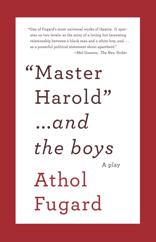 Pre-Owned Master Harold and the Boys: A Play (Paperback) 0307475204 ...