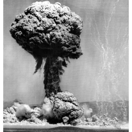 Atomic Energy An Explosion Of The H-Bomb During Testing In The Marshall ...