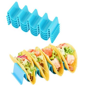 Taco Holder Stand - Set of 6 - Oven & Grill Safe Stainless Steel Taco ...