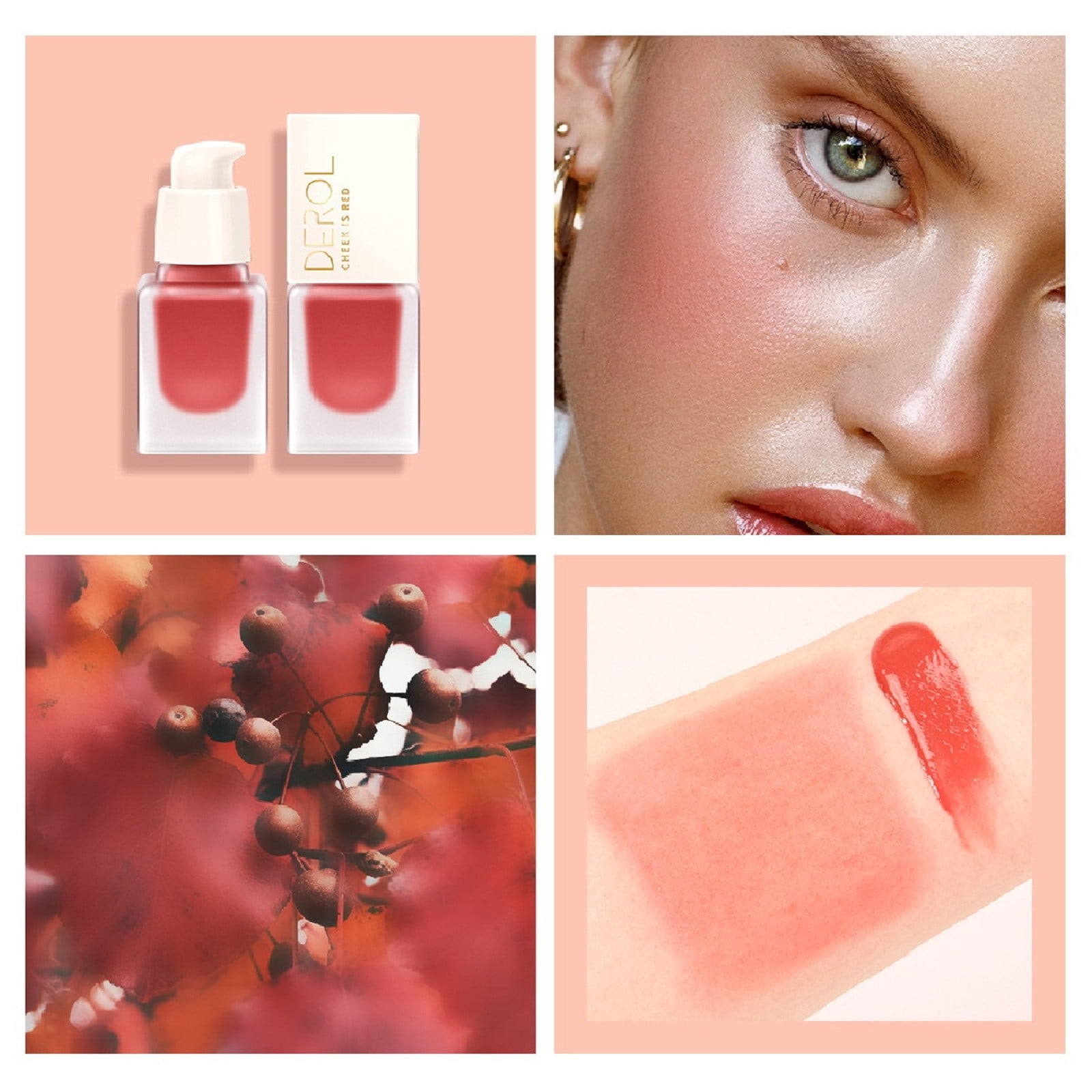 Herrnalise Premium 6 colors Derol Cheek Gel-Cream Blush Makeup ...