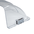 Imperial Shatterproof Adjustable Air Deflector, Clear Plastic, 9-in to ...