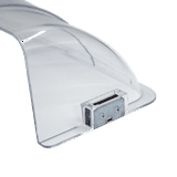 Imperial Shatterproof Adjustable Air Deflector, Clear Plastic, 9-in to ...
