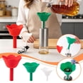 Blarkrus Funnel Set Collapsible Flexible, Creative Flower Shape for ...
