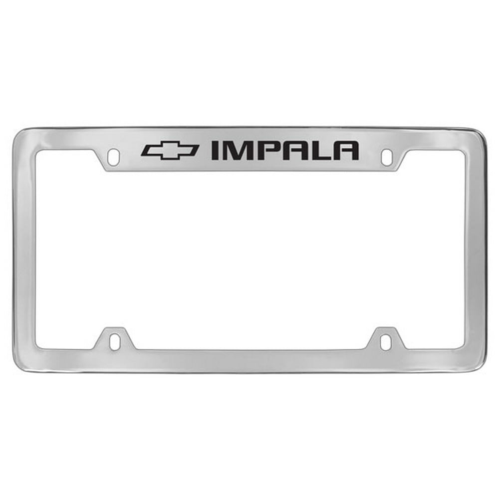 Chevrolet Impala Chrome Plated Metal Top Engraved License Plate Frame ...