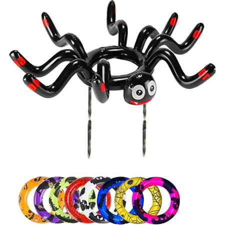 Sxm Halloween Party Spider Game Toss Ring Game With Ring Inflatable ...