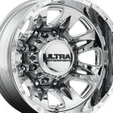 17" Silver Predator Dually 049 Wheel by Ultra Wheel 049-7692RC ...