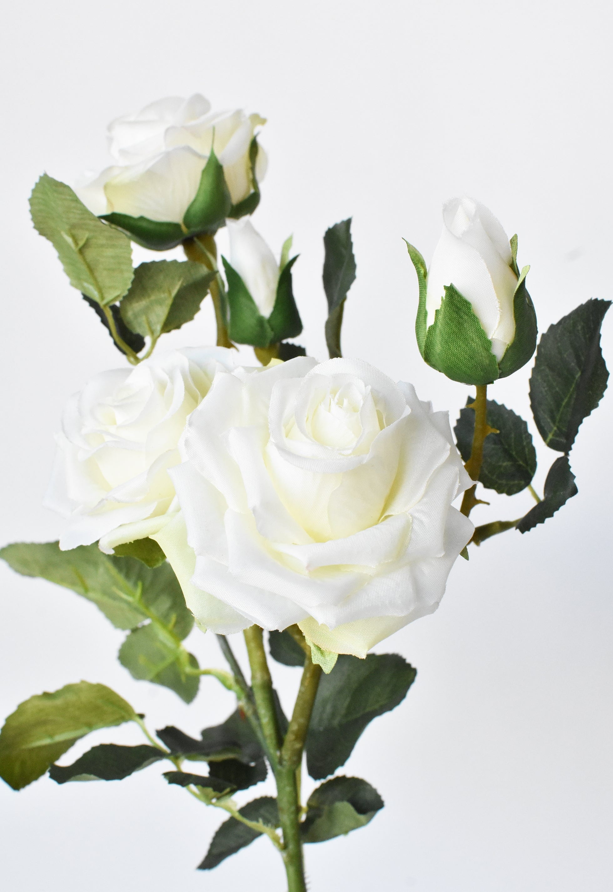 22.5" Faux Rose Stem Cream - Walmart.com