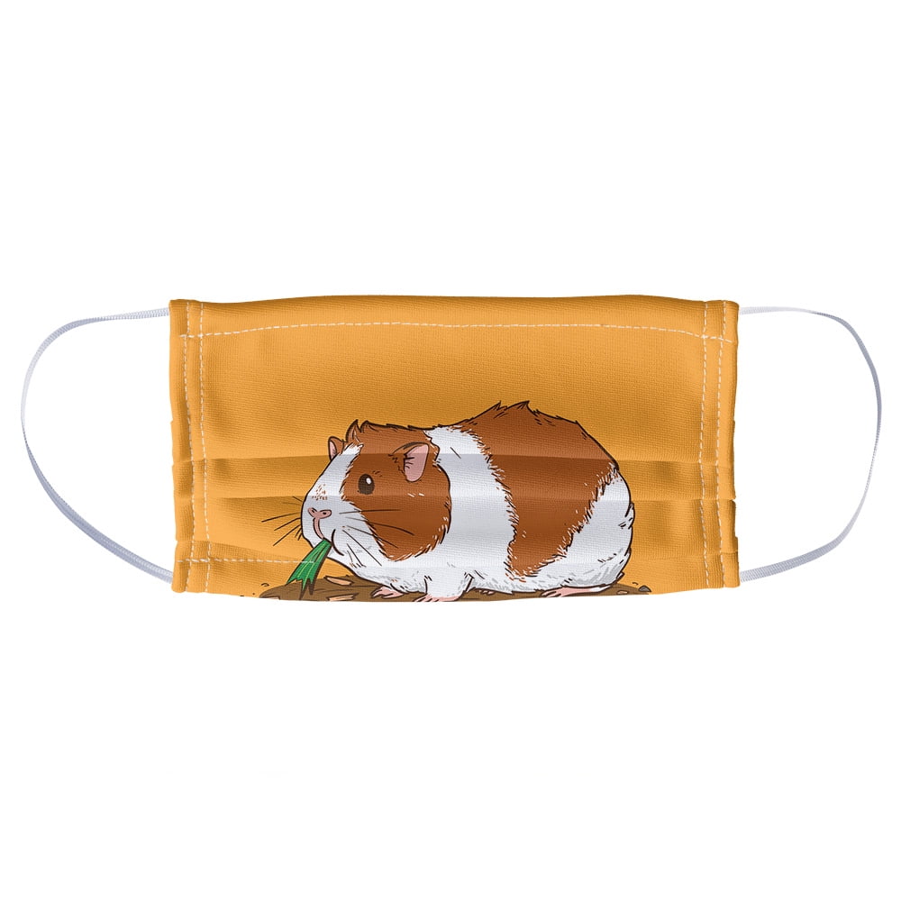Guinea Pig Eating 1-Ply Reusable Face Mask Covering, Unisex - Walmart.com