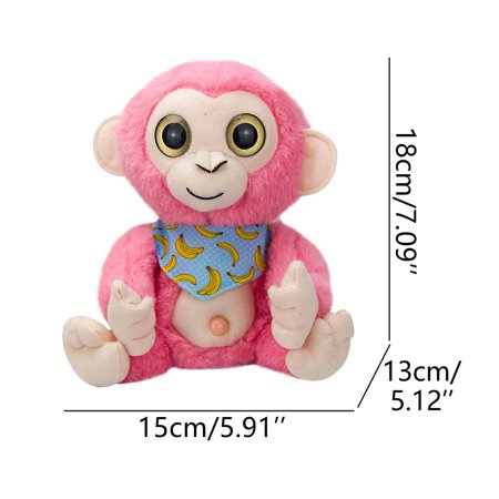 Cute Mimicry Pet Talking Monkey Repeats What You Say Electronic Plush ...
