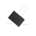 BESTYASH 4Pcs Double Sided Hanging Chalkboard Signs with String Black ...