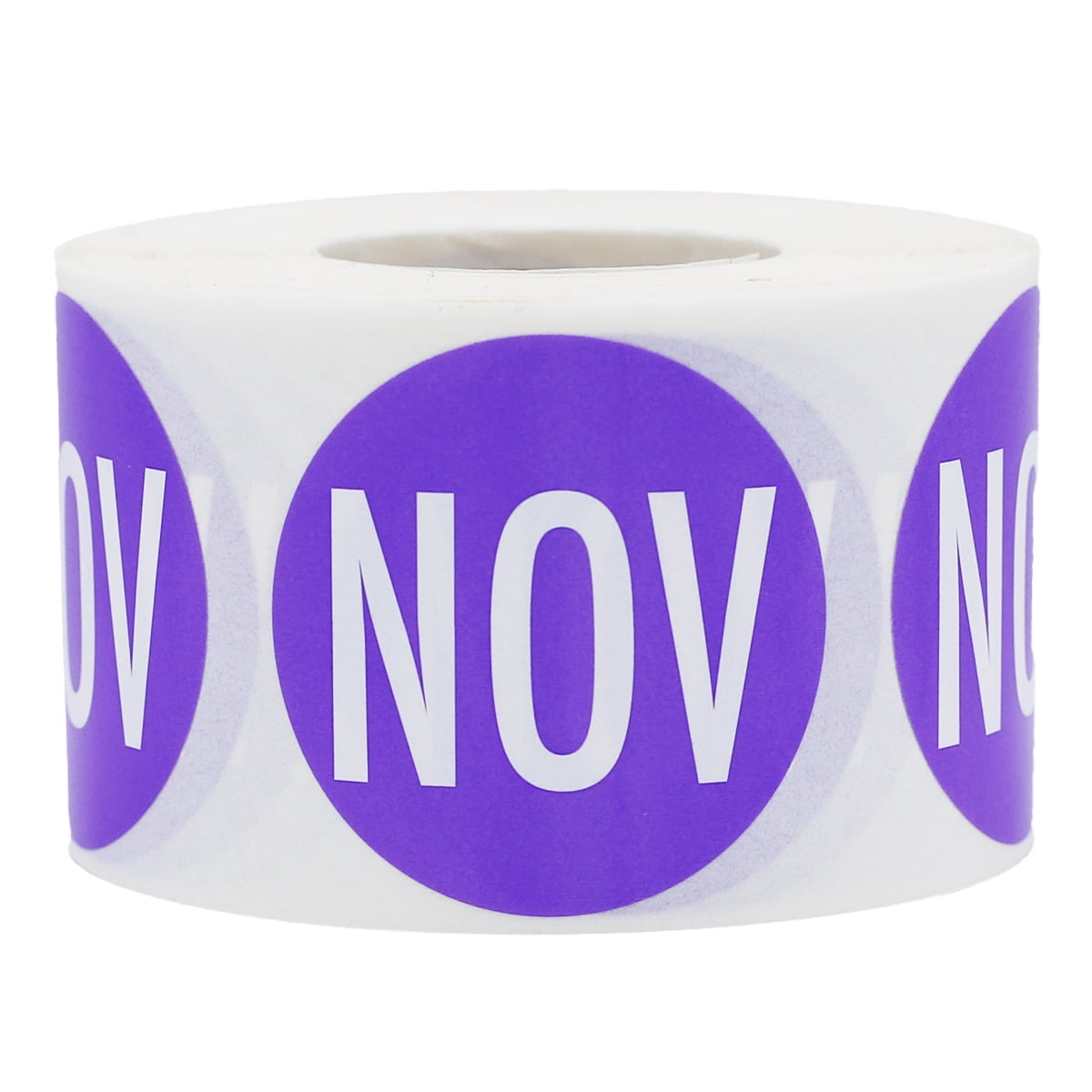 Purple November Months of the Year Circle Sticker | 1.5" Inches Round ...