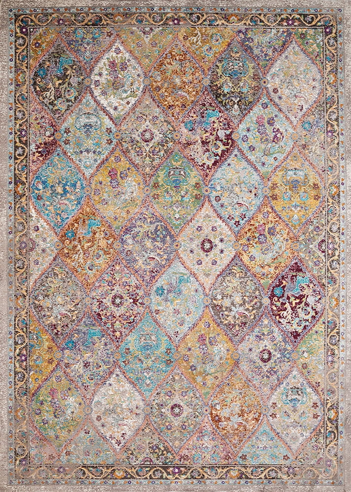 United Weavers Rhapsody Area Rug 1830-30675 Nash Court Multi Diamond ...