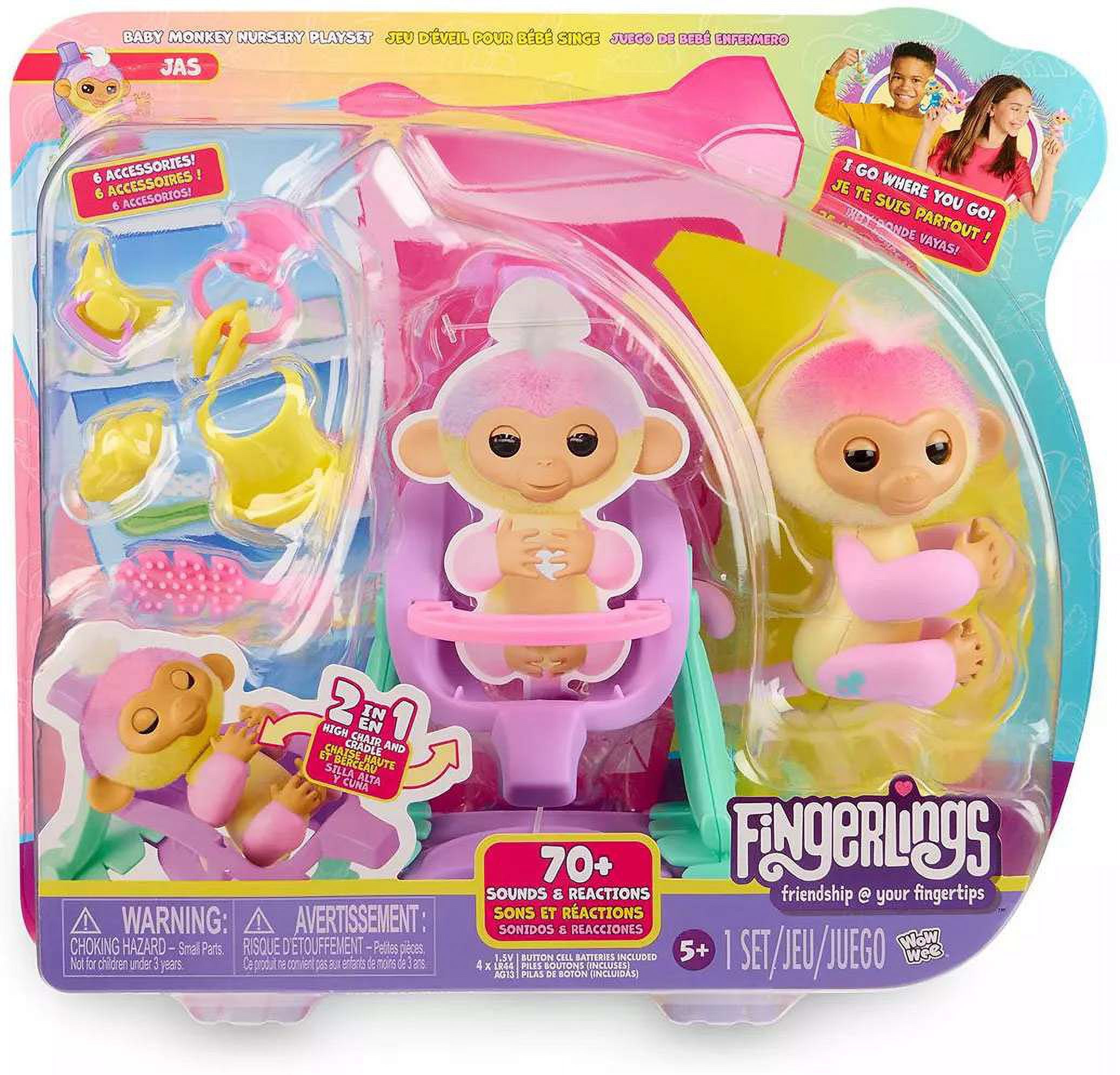 Fingerlings monkey bar & swing playset store