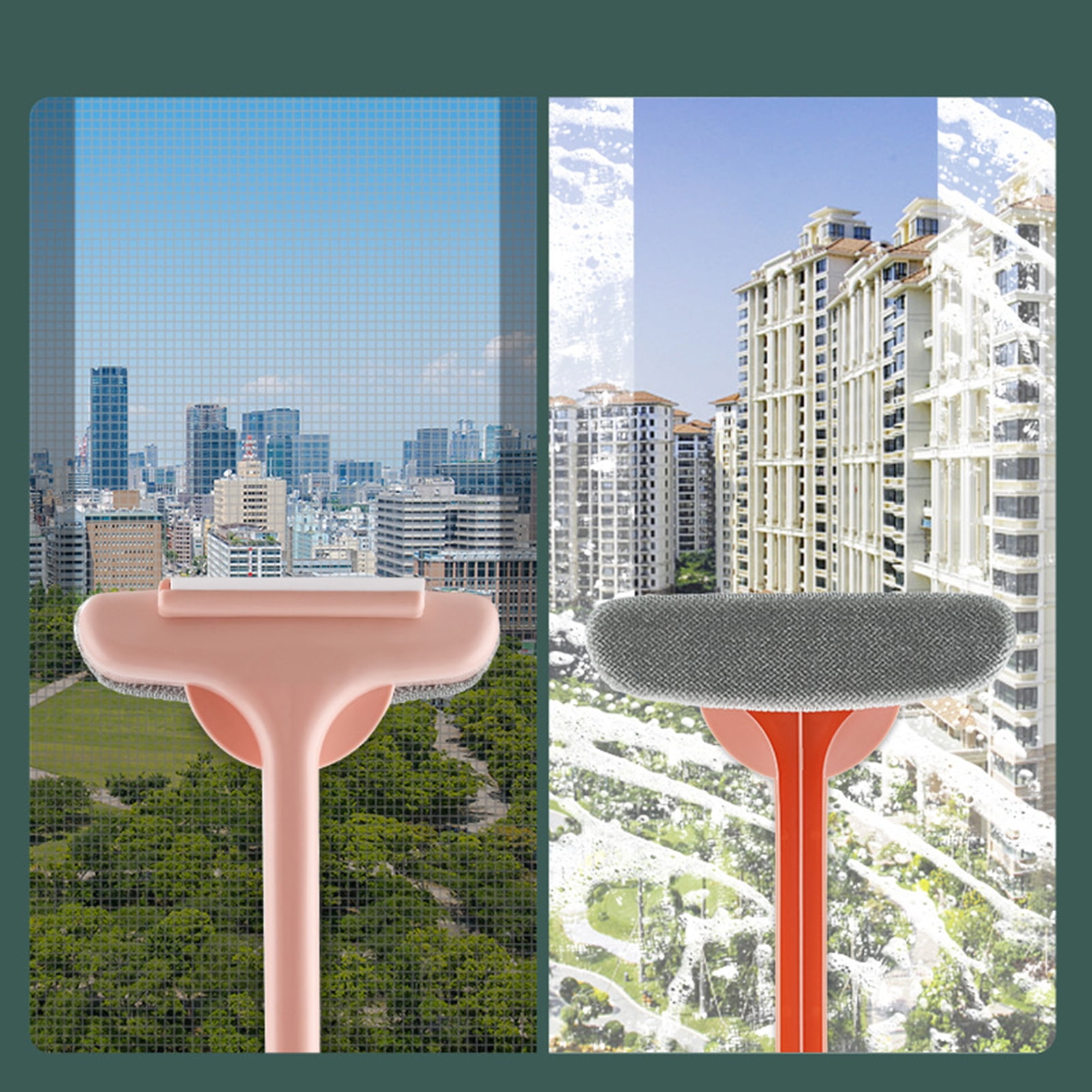 Bcloud Double Sided Mesh Screen Cleaner Extendable Flannel Bathroom ...