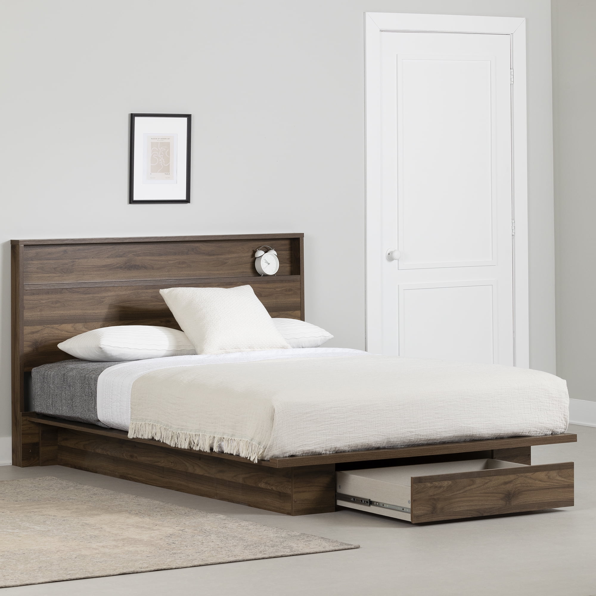Click here for South Shore Musano Full/Queen Platform Bed And Hea... prices