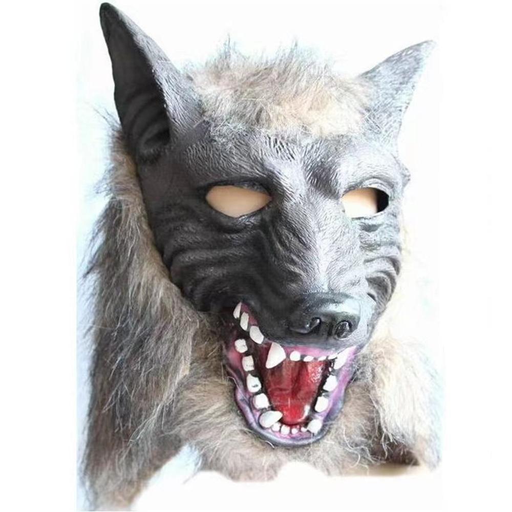 Wolf Head Mask for Halloween and Cosplay Costume Party Ghoulish Masks ...