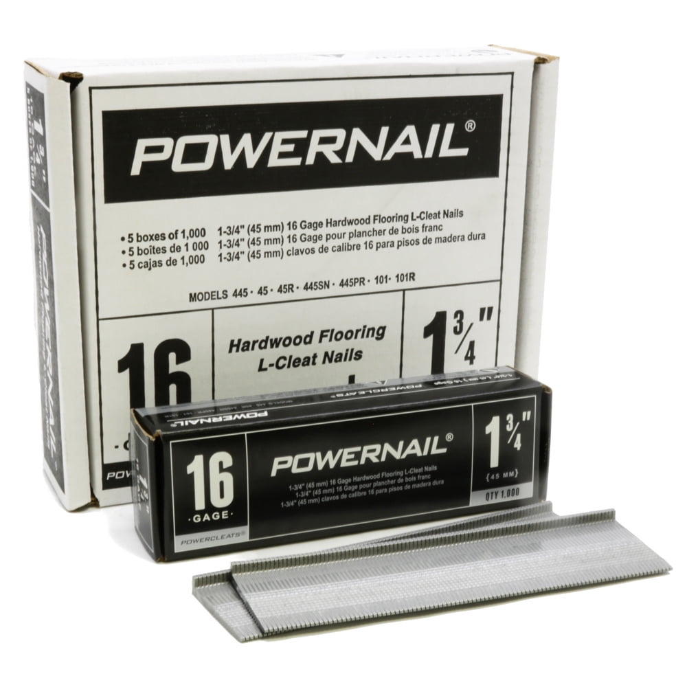 POWERNAIL 16-Gauge 1.75-Inch L-Style Flooring Cleat Nail | L175165 ...