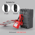 TOP! Circuit Breaker Lockout Set, Lockout, Tagout Tag, for Standard ...
