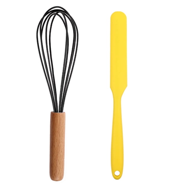 2 Piece Mini Kitchen Utensil Set- Silicone Kitchen Tools with wood ...