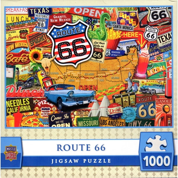 Route 66 1000 Piece Puzzle - Walmart.com