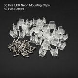 Uxcell LED Mounting Clips Fixing Clamps Holder Fit 6mm to 7mm Silicone ...