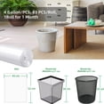 Small Trash Bags 80 Count, Clear 4 Gallon Plastic Liners for Bathroom ...