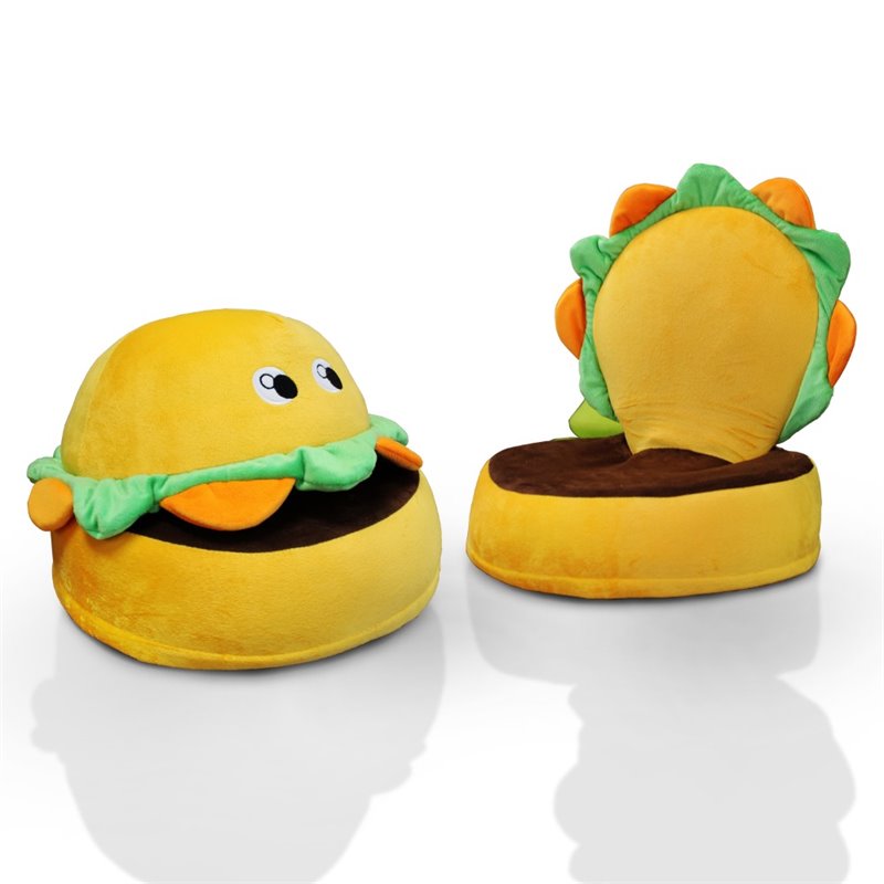 Furniture of America Achellane Microfiber Foldable Kids Burger Chair in ...