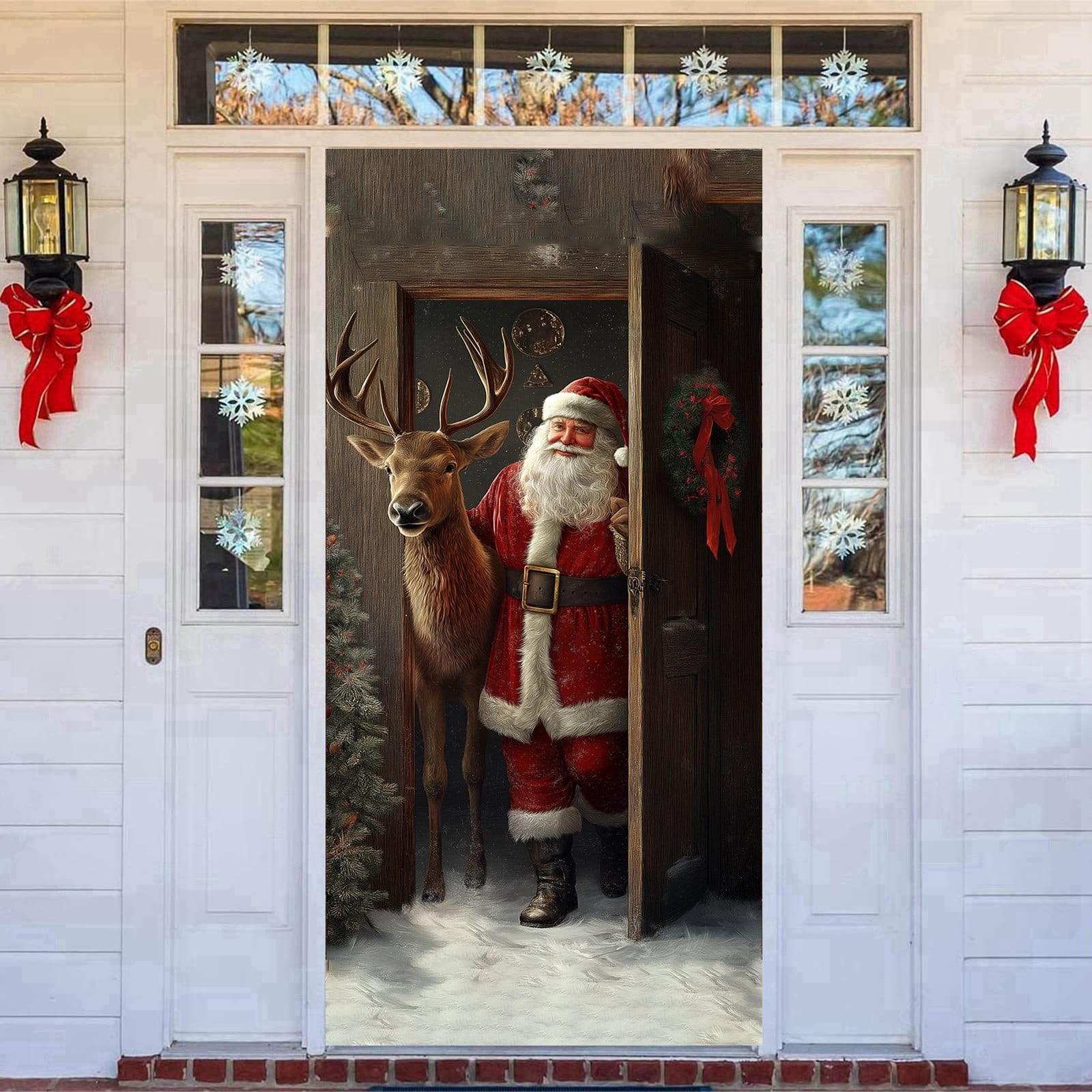 Click here for Bagmrteho Christmas Party Door Curtain Decoration... prices