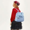 KL928 Women Girls Bow Leather Backpack Purse for Teen Girl Travel Zip ...